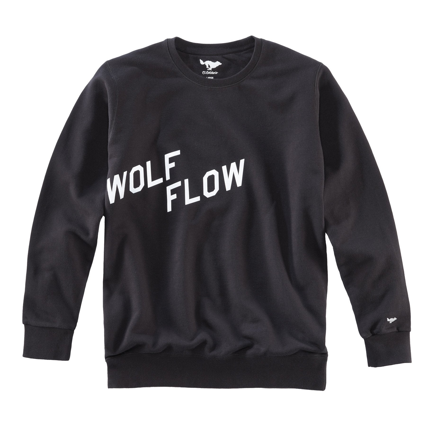 El Solitario "Wolf Flow" Men's Sweatshirt Black – Bad and Bold - Biker ...